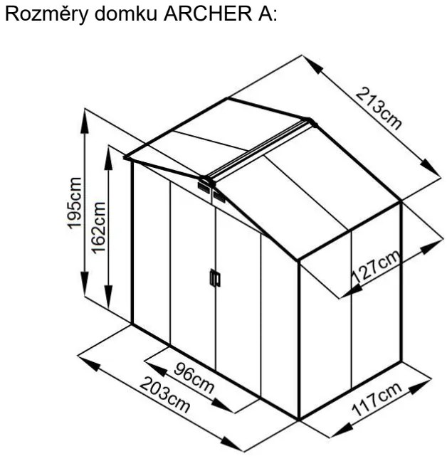 Rojaplast ARCHER A domek ZELENÝ