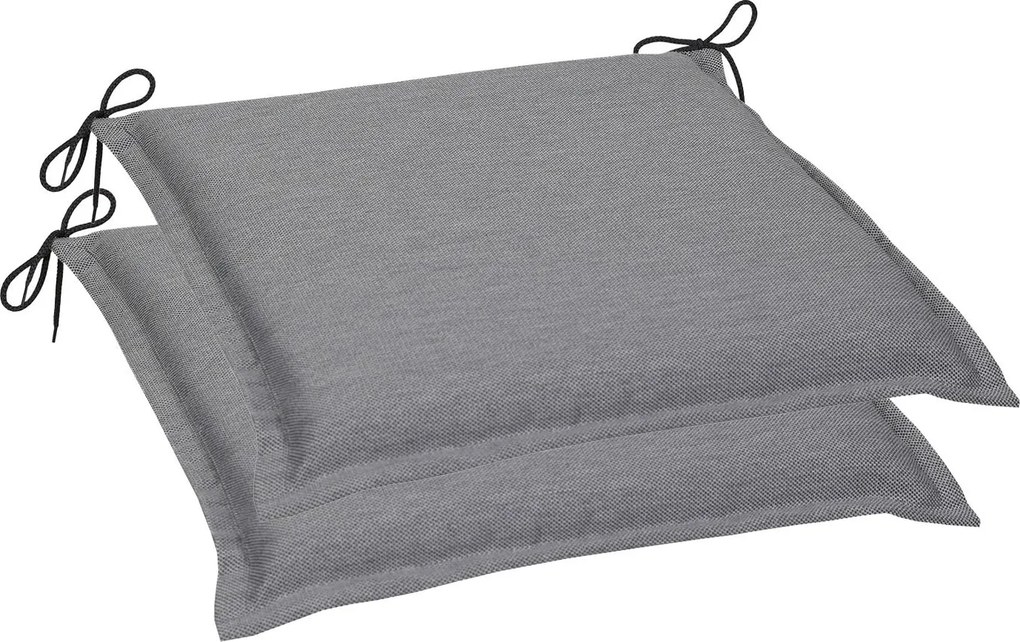 Go-De Textil Sada zahradních podsedáků Uni (polštářek, 5 cm, 2 kusy, šedá)