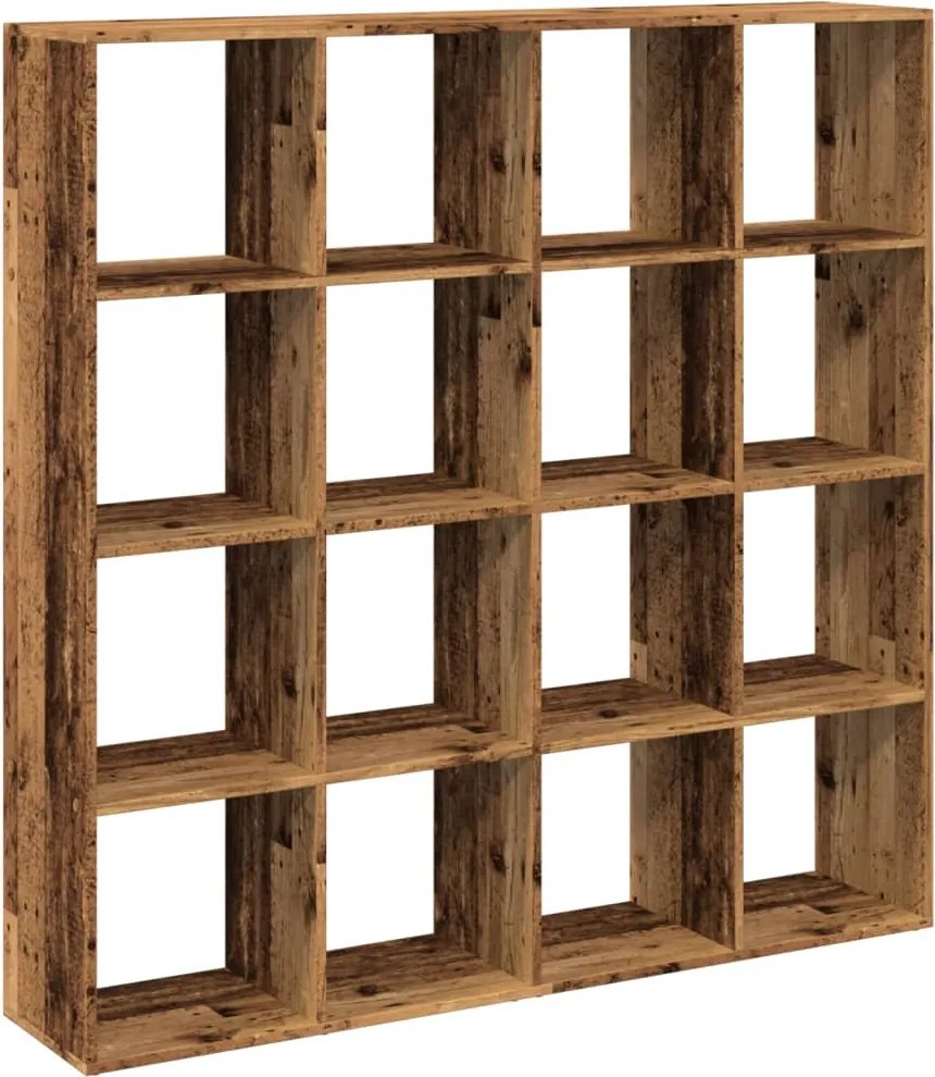 Knihovna old wood 137,5 x 29 x 137,5 cm kompozitní dřevo 3310296