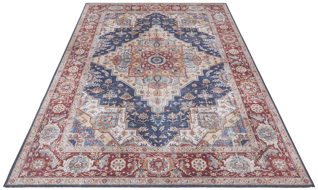 Hanse Home, Kusový koberec Asmar 104017 Indigo/Blue, 160x230, modrá, obývací pokoj