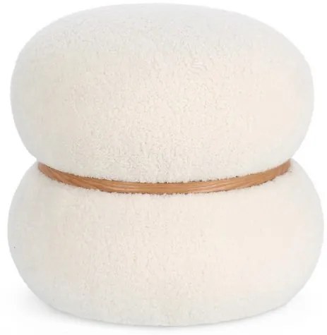 BIZZOTTO Bílý pouf MIRKA 43cm 0721633