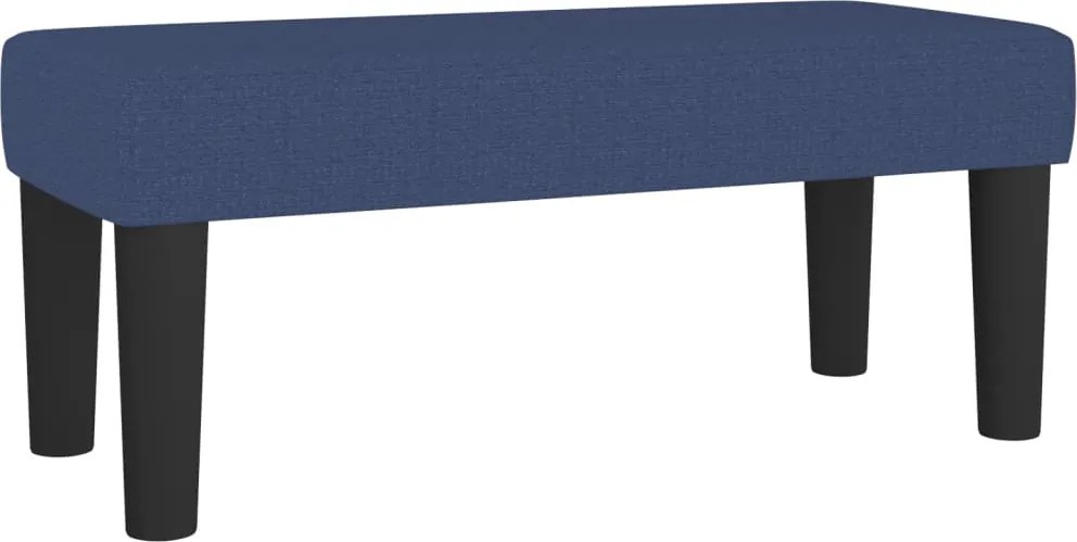 Box spring postel s matrací modrá 90x190 cm textil 3136643