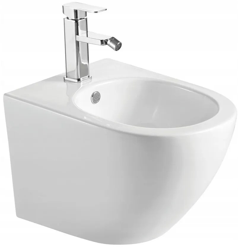 Mexen LENA Rimless, závěsná WC mísa se sedátkem + bidet, bílá, 30224000+35224800