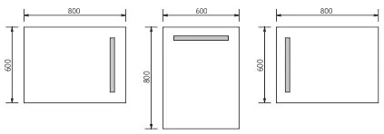 Nimco LED zrcadlo 600x800 - ZP 1002