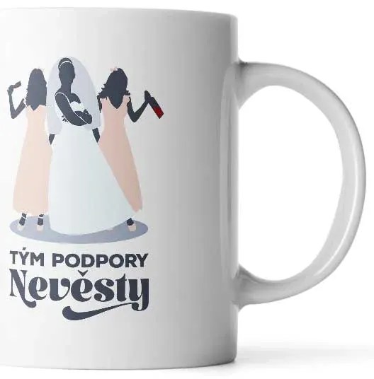 Sablio Hrnek Tým podpory nevěsty - 200 ml - espresso