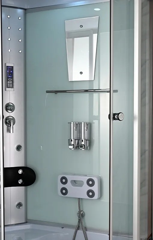 Terra Hydromasážní box WSH7106 LWS, 120x80 levý se saunou