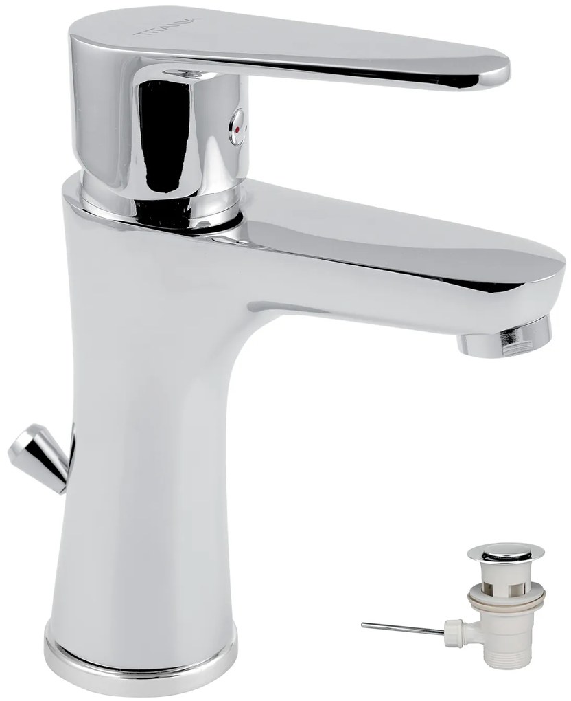 Novaservis Titania Fresh Umyvadlová baterie s výpustí, chrom, 96001,0
