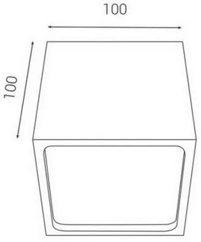 LED2 - LED Venkovní stropní svítidlo CUBE LED/12W/230V bílá IP54