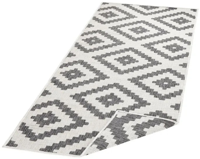 NORTHRUGS - Hanse Home koberce Kusový koberec Twin-Wendeteppiche 103132 grau creme – na ven i na doma - 160x230 cm