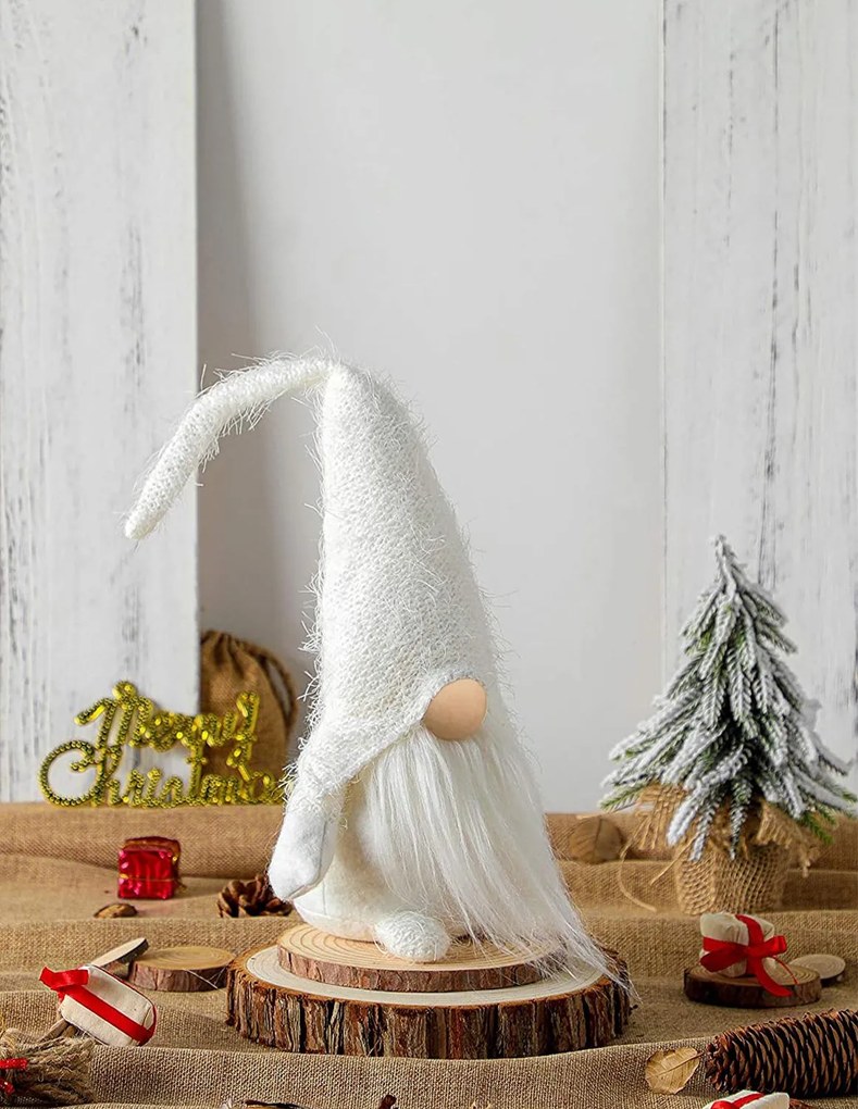 Tutumi - Vánoční trpaslík 50cm YX068, bílá, CHR-09547