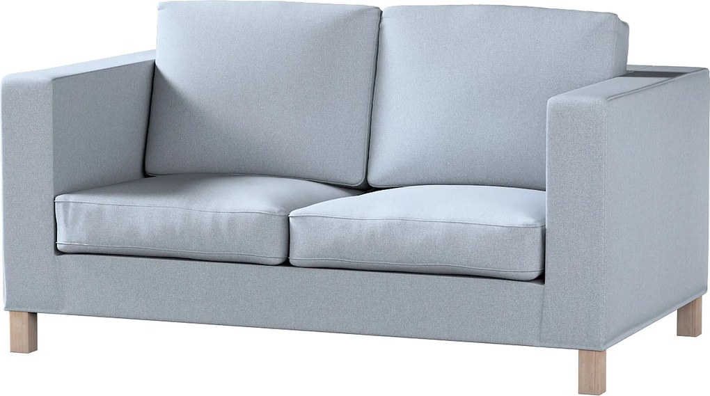 Potah na pohovku IKEA  Karlanda 2-místná, krátký barva modrá látka pletený vzor
