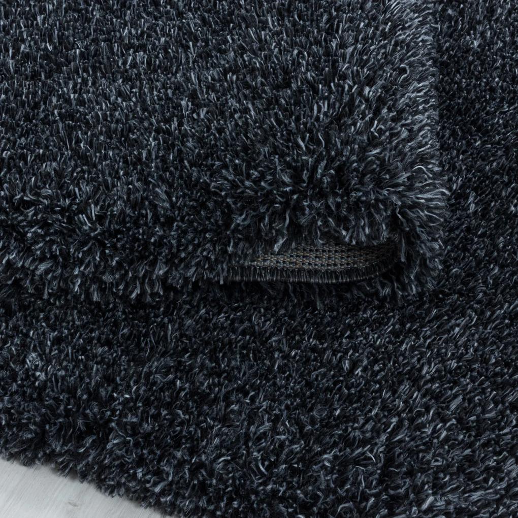 Ayyildiz koberce Kusový koberec Fluffy Shaggy 3500 anthrazit - 80x150 cm