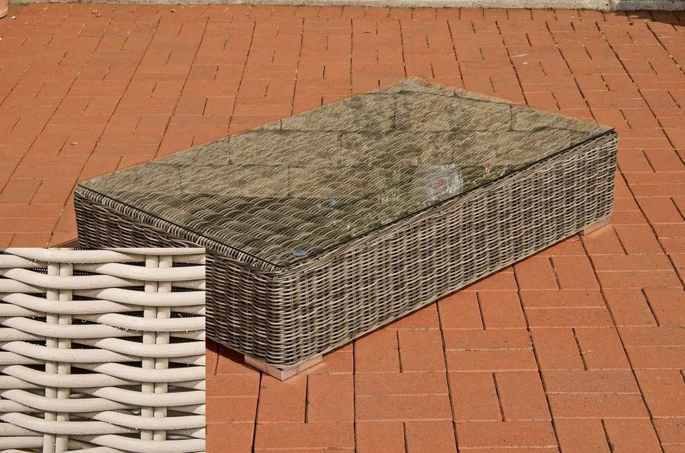 Lounge stolek Ariano 100 x 50 – perleťově bílá