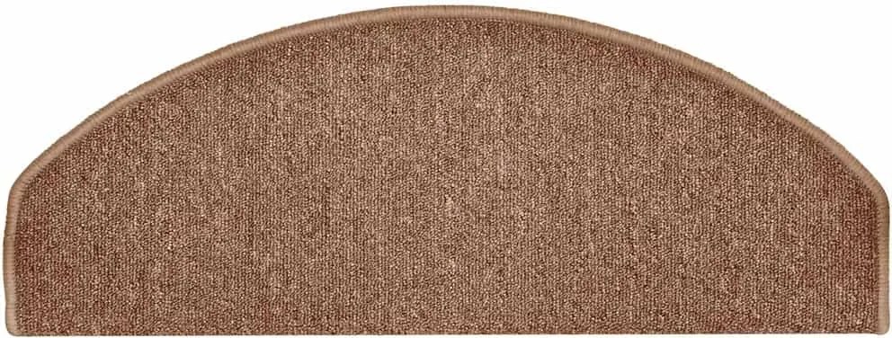 Schodové rohože 30 ks 65 x 24 x 4 cm hnědé, půlkulaté, velké 3365760
