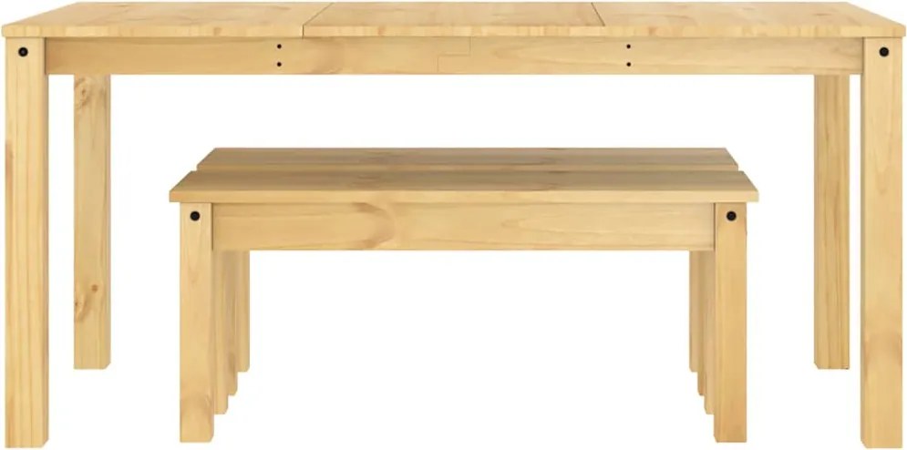 Jídelní set 3 kusů PANAMA Borovicový masiv 3345173