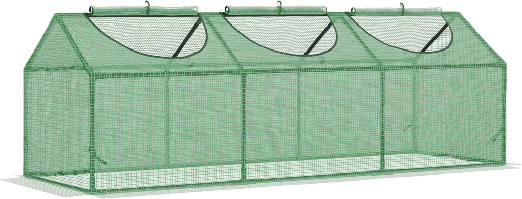 Mini skleník Outsunny se střešním oknem PE 180 x 60 x 60 cm | Aosom