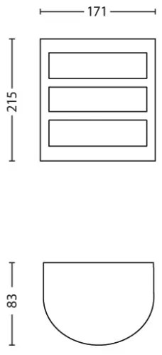 Philips 17323/47/16 - Venkovní nástěnné svítidlo PYTHON LED/6W/230V IP44