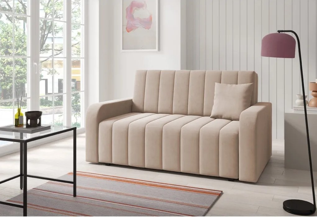 Eka Pohovka MARCO III, 155 cm Barva látky: Tmavě modrá (Kronos 09)