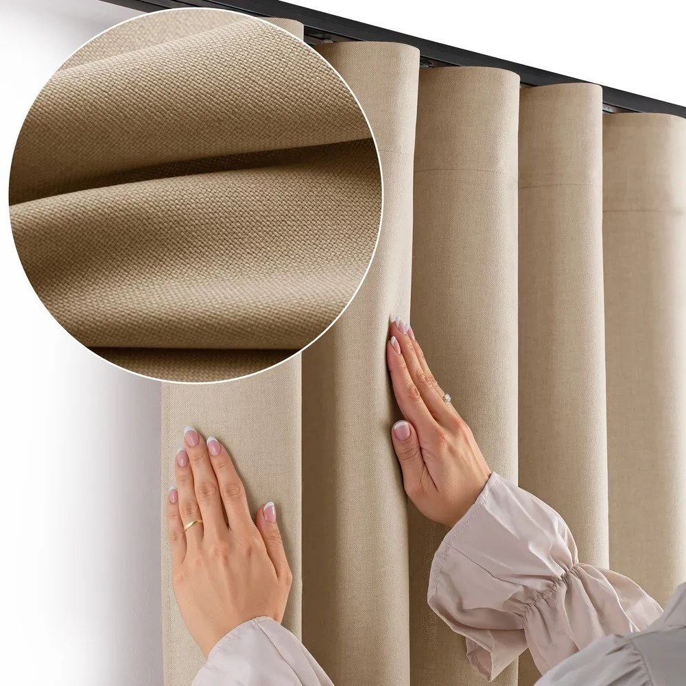 Béžový dimout závěs 200x300 cm Calisto – Filumi