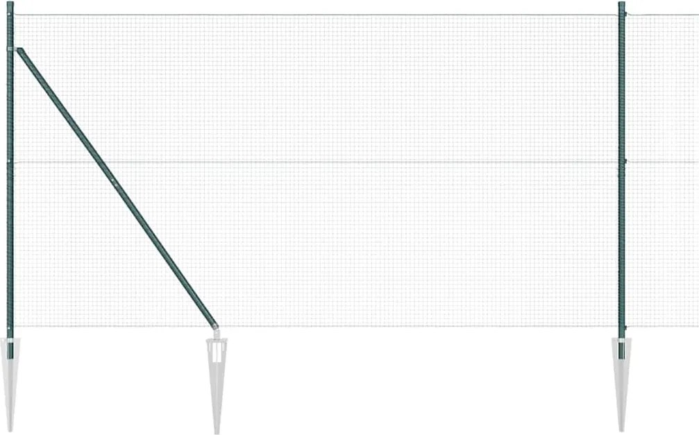 Svařované drátěné ploty s hroty 10 x 1,4 m Ocel potažená PVC 3352055