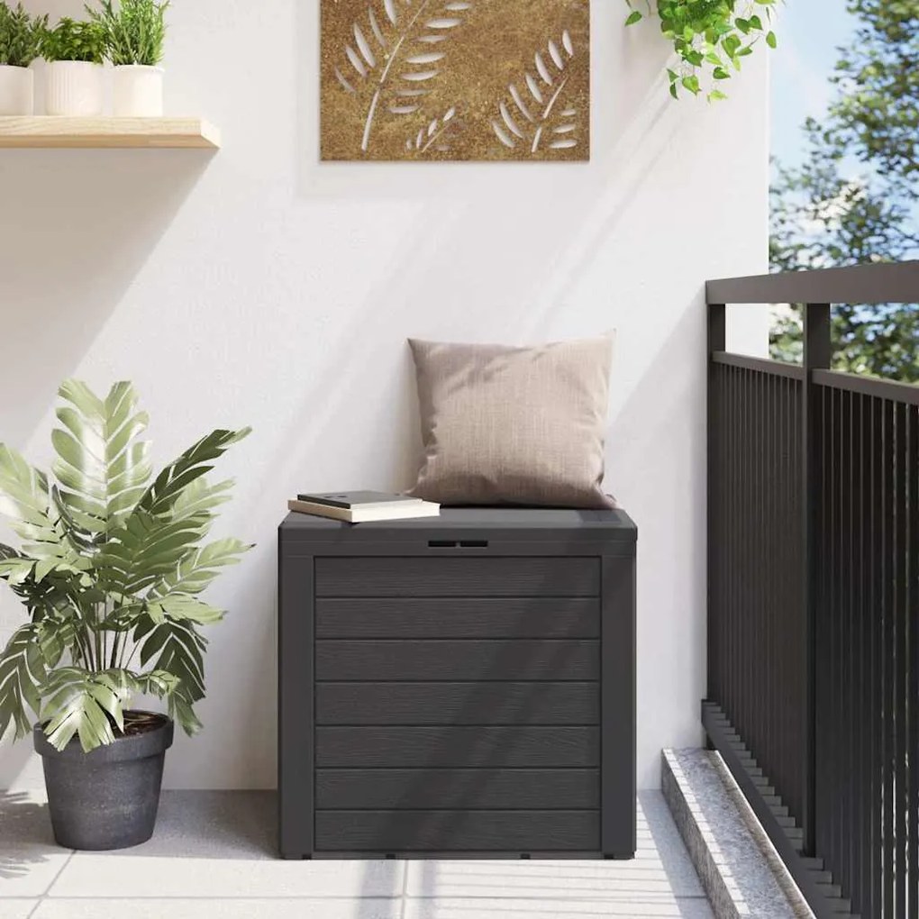Zahradní úložný box antracitový 58,5 x 46 x 55 cm polypropylen 152195