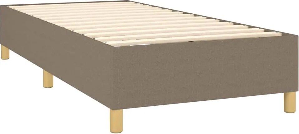 Box spring postel s matrací a LED taupe 80 x 200 cm textil 3135633