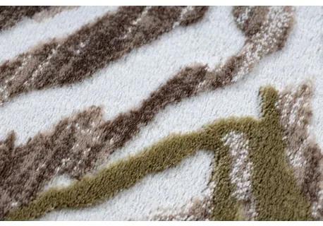 koberec AKRYL DIZAJN 121 béžová, zelená velikost 200x300 cm | krásné koberce cz