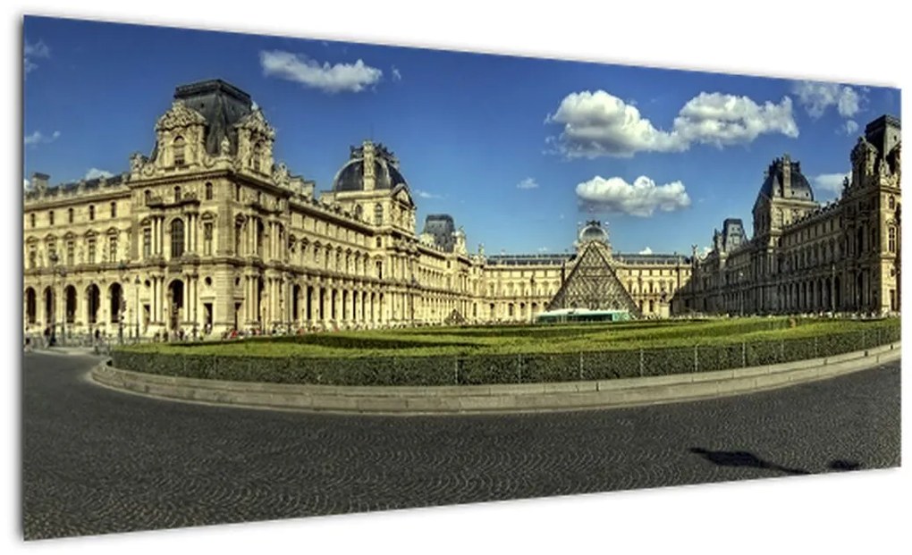 Muzeum Louvre - obraz (100x40cm)