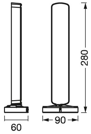 Ledvance - SADA 2x LED RGBW Stmívatelná stolní lampa MOOD LIGHT LED/4W/230V + DO