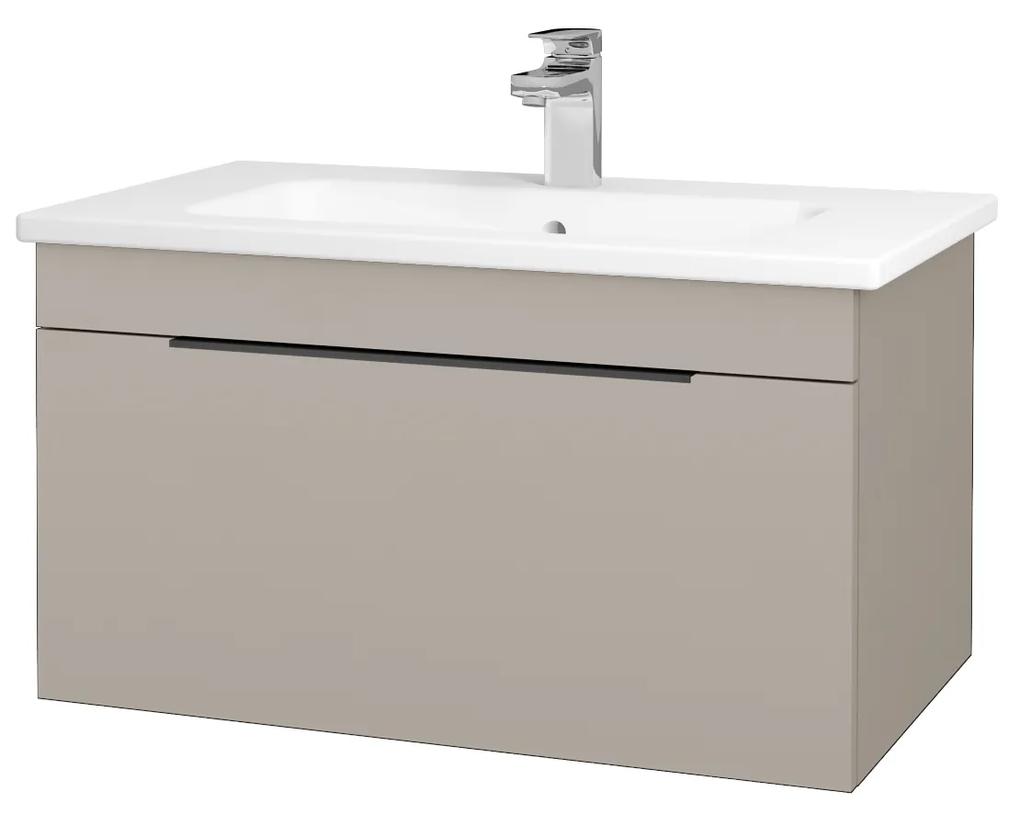 Dřevojas Koupelnová skříň ASTON SZZ 80 Varianta: M01 Bílá mat / Úchytka T04 / M01 Bílá mat