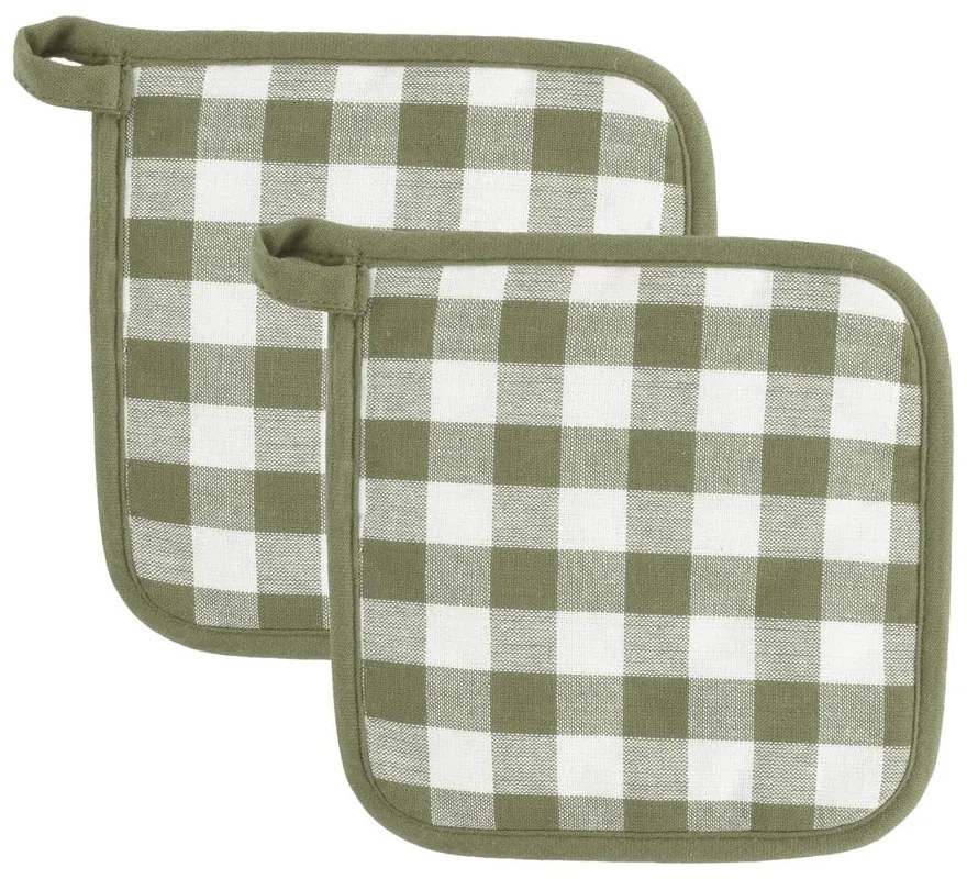 Bavlněné chňapky v sadě 2 ks Gingham – Tiseco Home Studio