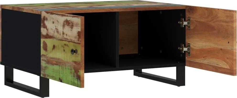 vidaXL Konferenční stolek 80 x 50 x 40 cm masivní mangovník a kompozit [350638] Barva: medová hnědá