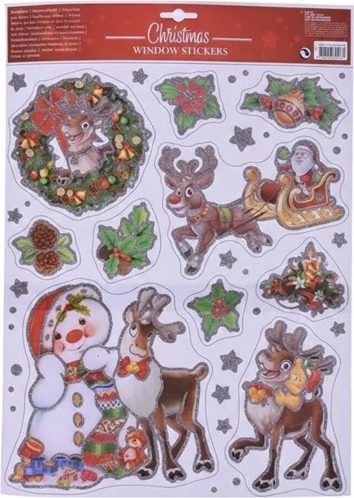 Vánoční samolepky Sob 30 × 42 cm
