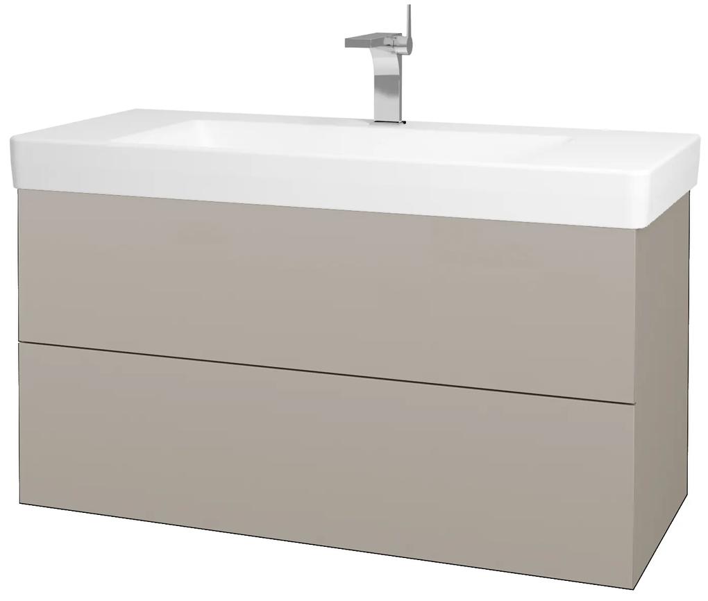 Dřevojas Koupelnová skříň VARIANTE SZZ2 105 Varianta: N01 Bílá lesk / IND Individual