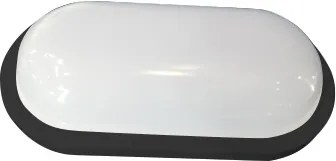 ACA Lighting LED přisazené svítidlo DIDO 20W/230V/6000K/1850Lm/120°/IP65/IK08, oválné černé