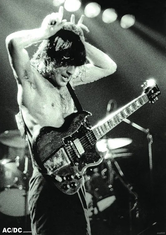 Plakát, Obraz - AC/DC - Angus Young 1979, (59.4 x 84 cm)