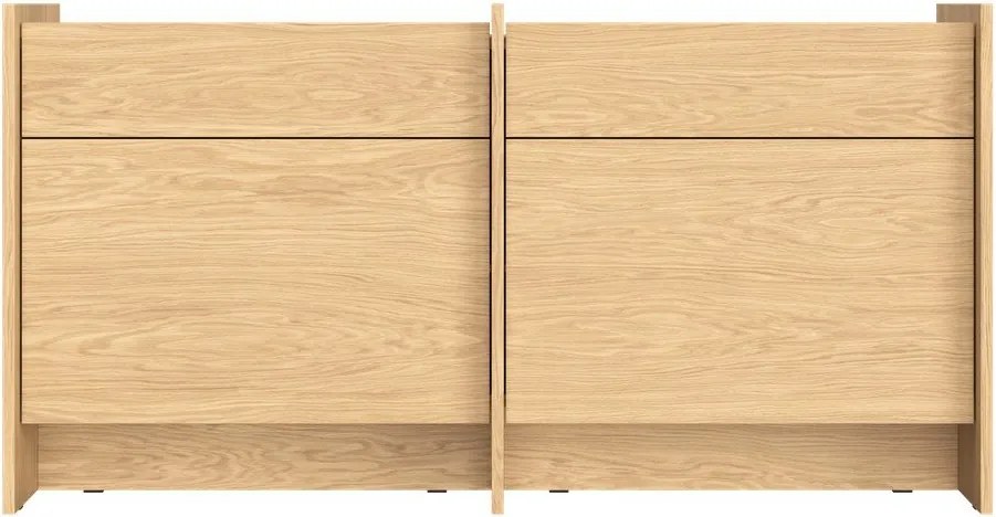 Komoda v dekoru dubu v přírodní barvě 146x76x51 cm Hido – noo.ma