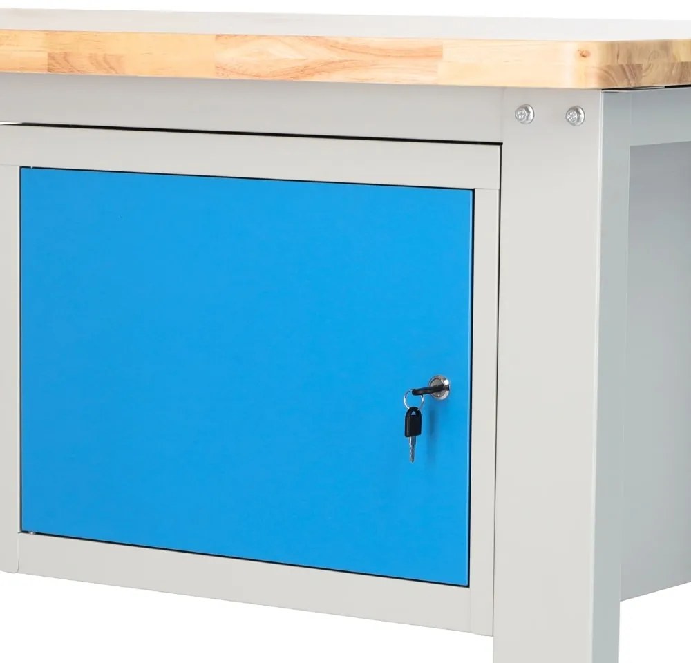 Dílenský stůl Solid OAK-31, 180 cm, 2 závěsné boxy, dub