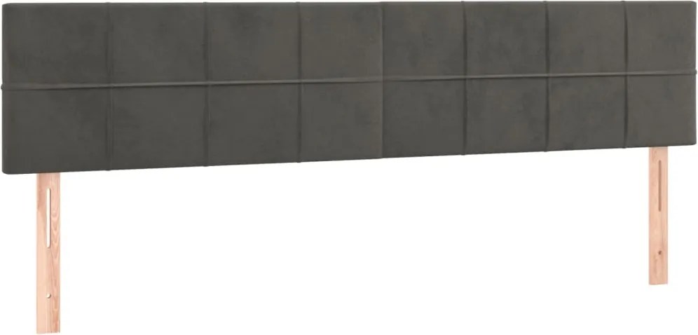 Box spring postel s matrací tmavě šedá 180x200 cm samet 3141318