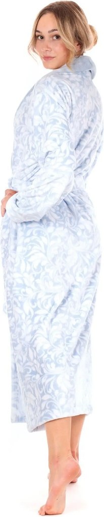 Flora ledově modrá - Dámský Župan s Límcem 25 56 5253 - XL