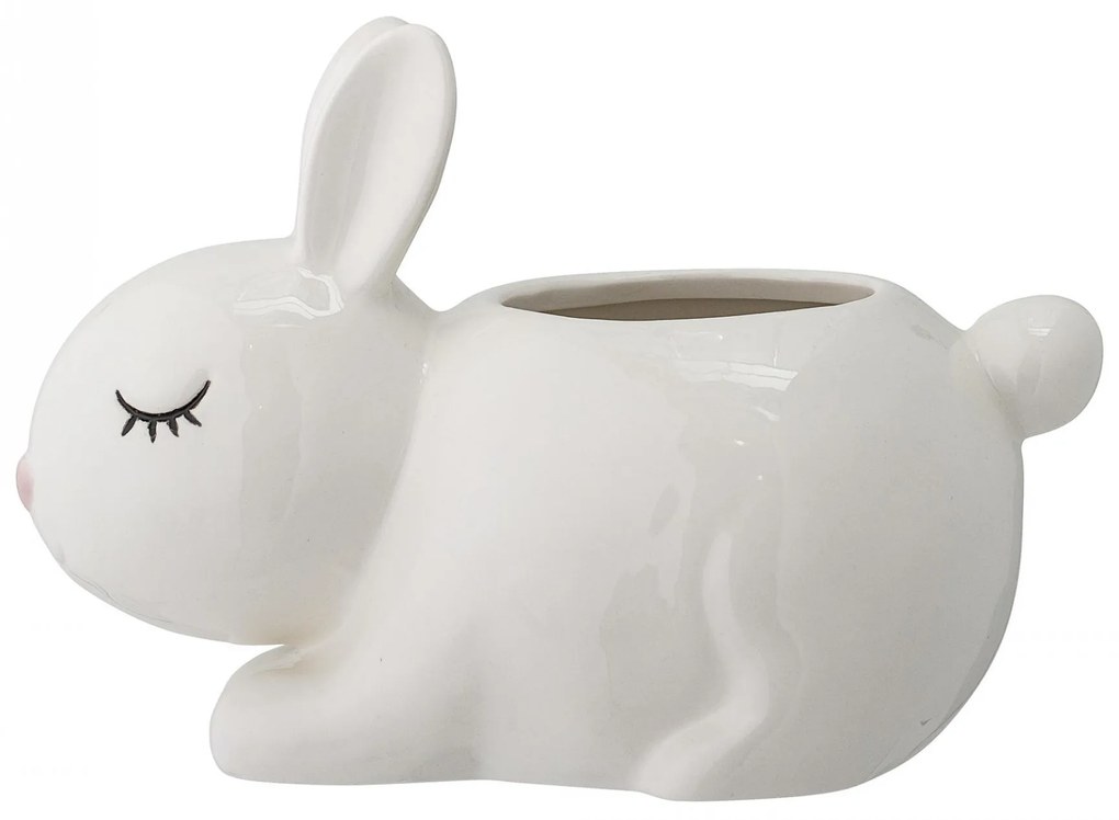 Bloomingville Stojánek na tužky Rabbit, bílá barva, porcelán