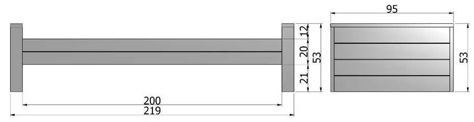 Šedá jednolůžková postel 90x200 cm Dennis – WOOOD