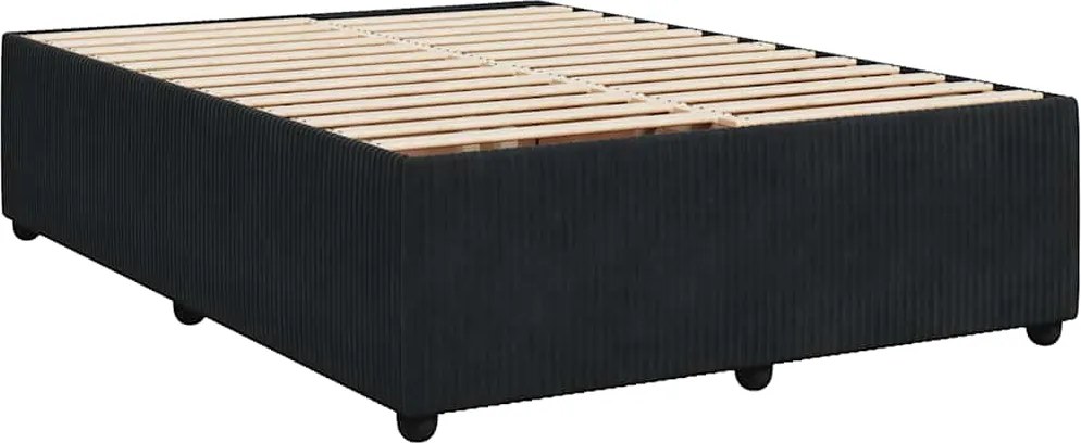 Rám postele bez matrace černý 140 x 190 cm samet 3285008