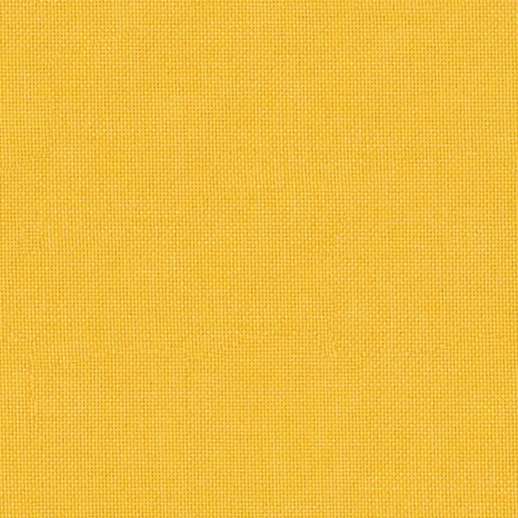 Houpací křeslo hořčicově žluté textil 341260