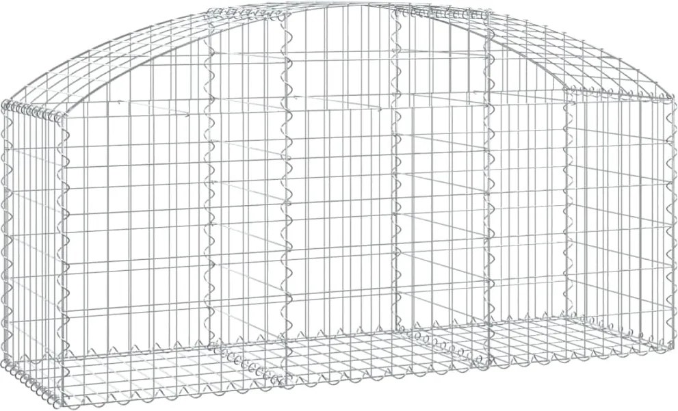 Klenutý gabionový koš 150 x 50 x 60/80 cm pozinkované železo 153453