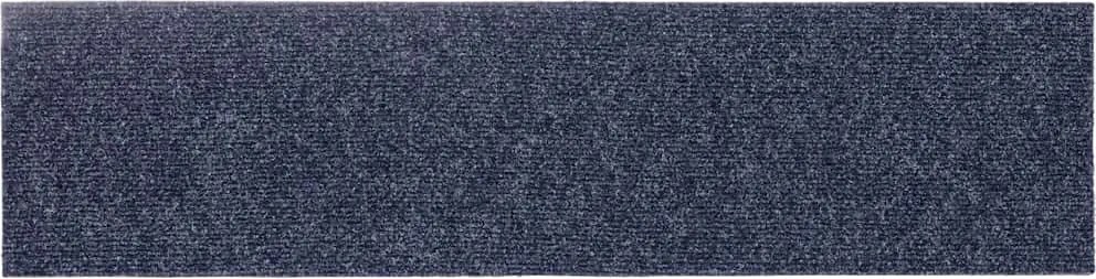 Schodové rohože samolepicí 30 ks 76 x 20 cm šedomodré obdélníkové 3365726