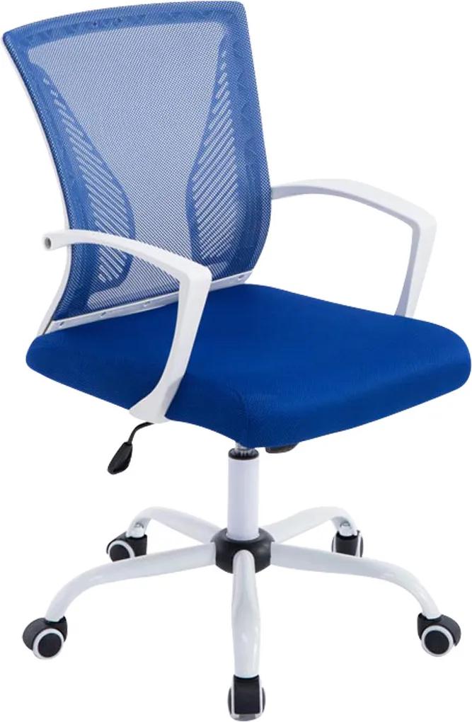 Kancelářská židle Tracy, podnož bílá Barva  Modrá