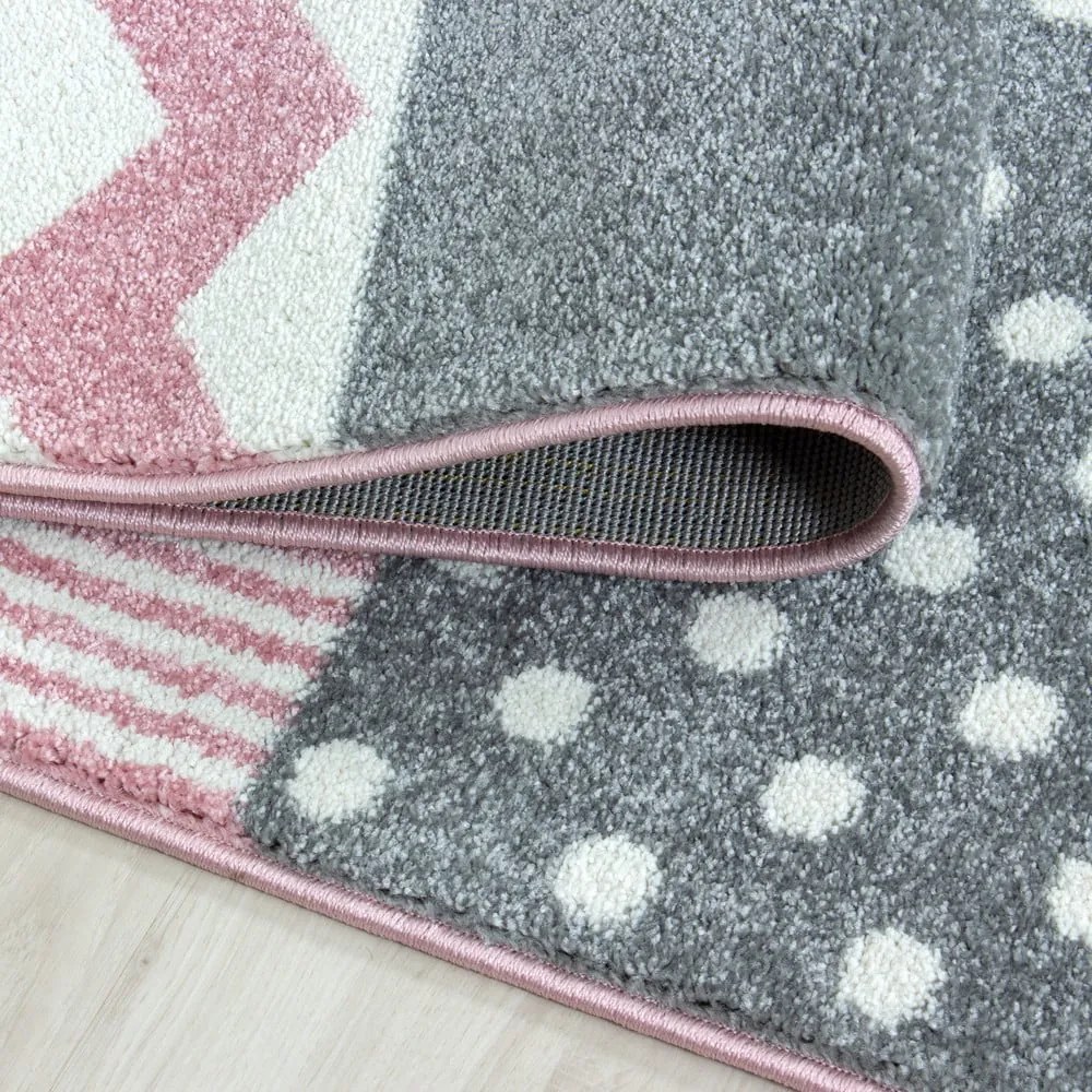 Růžovo-šedý dětský koberec 140x200 cm Kids – Ayyildiz Carpets