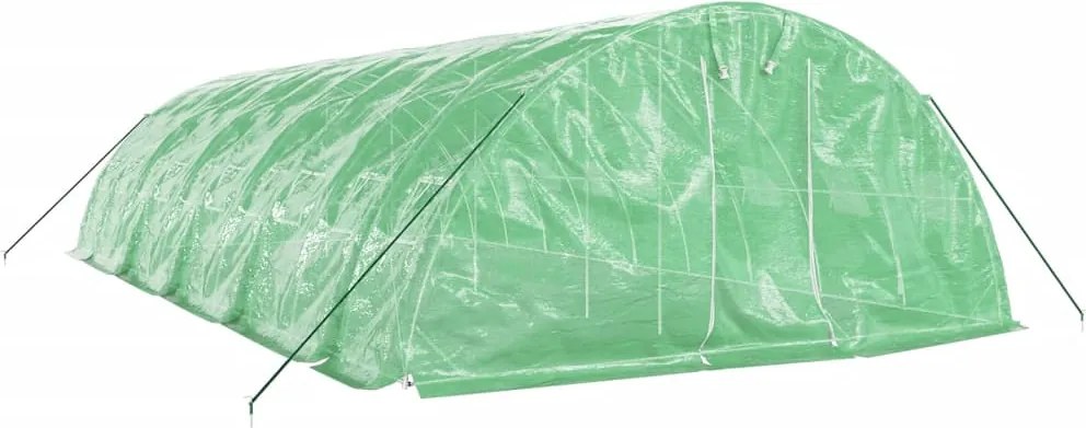 Skleník s ocelovým rámem zelený 50 m² 10 x 5 x 2,3 m 3188086