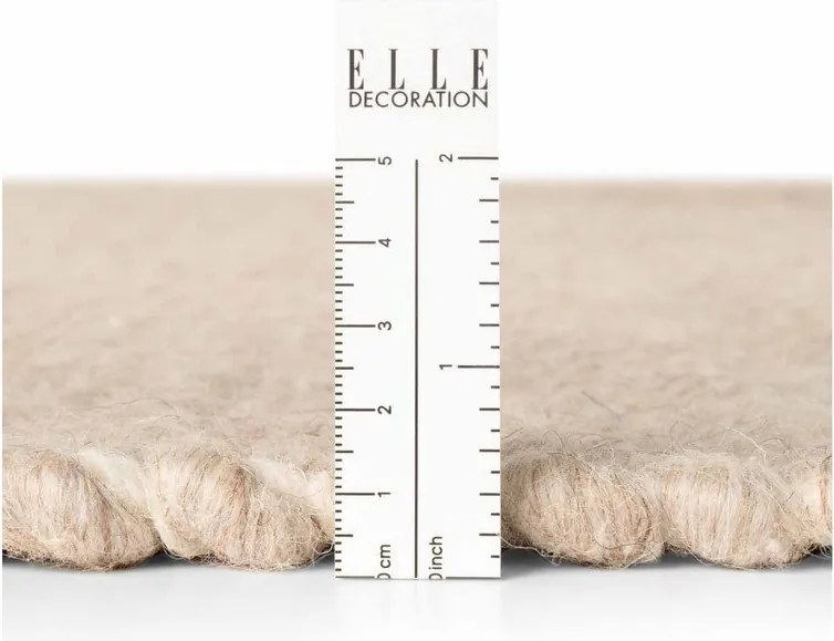 Béžový ručně tkaný vlněný koberec 200x290 cm Lyon Beans – Elle Decoration